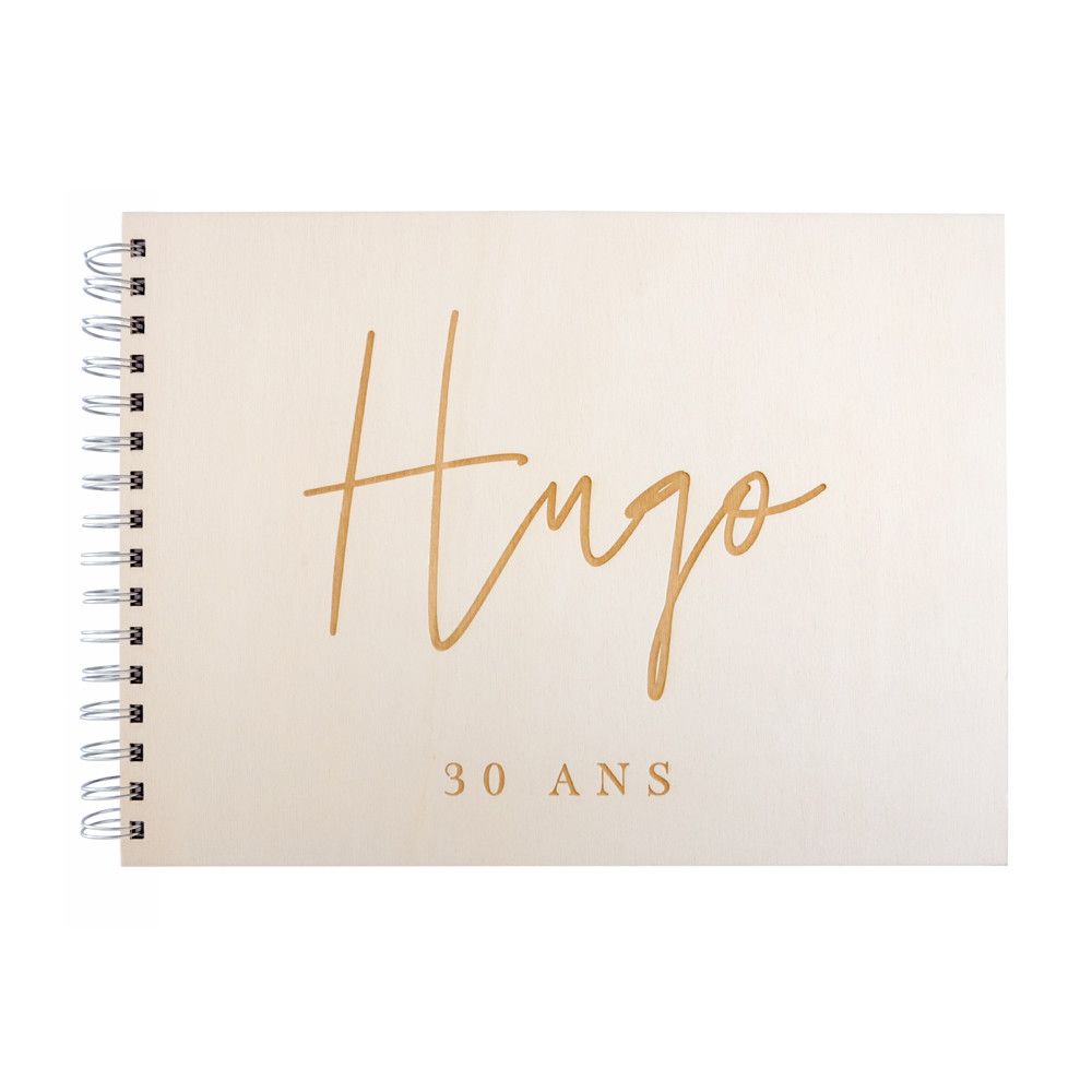 Livre d'or personnalisable anniversaire - matière au choix