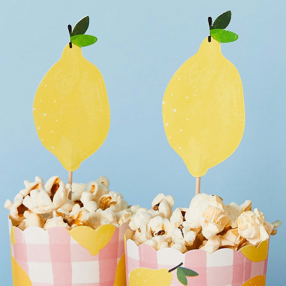 12 pics citron "garden party" - 13 cm