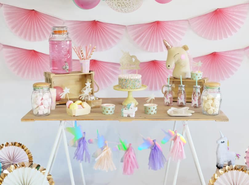 Mon anniversaire sur le thème « Licorne