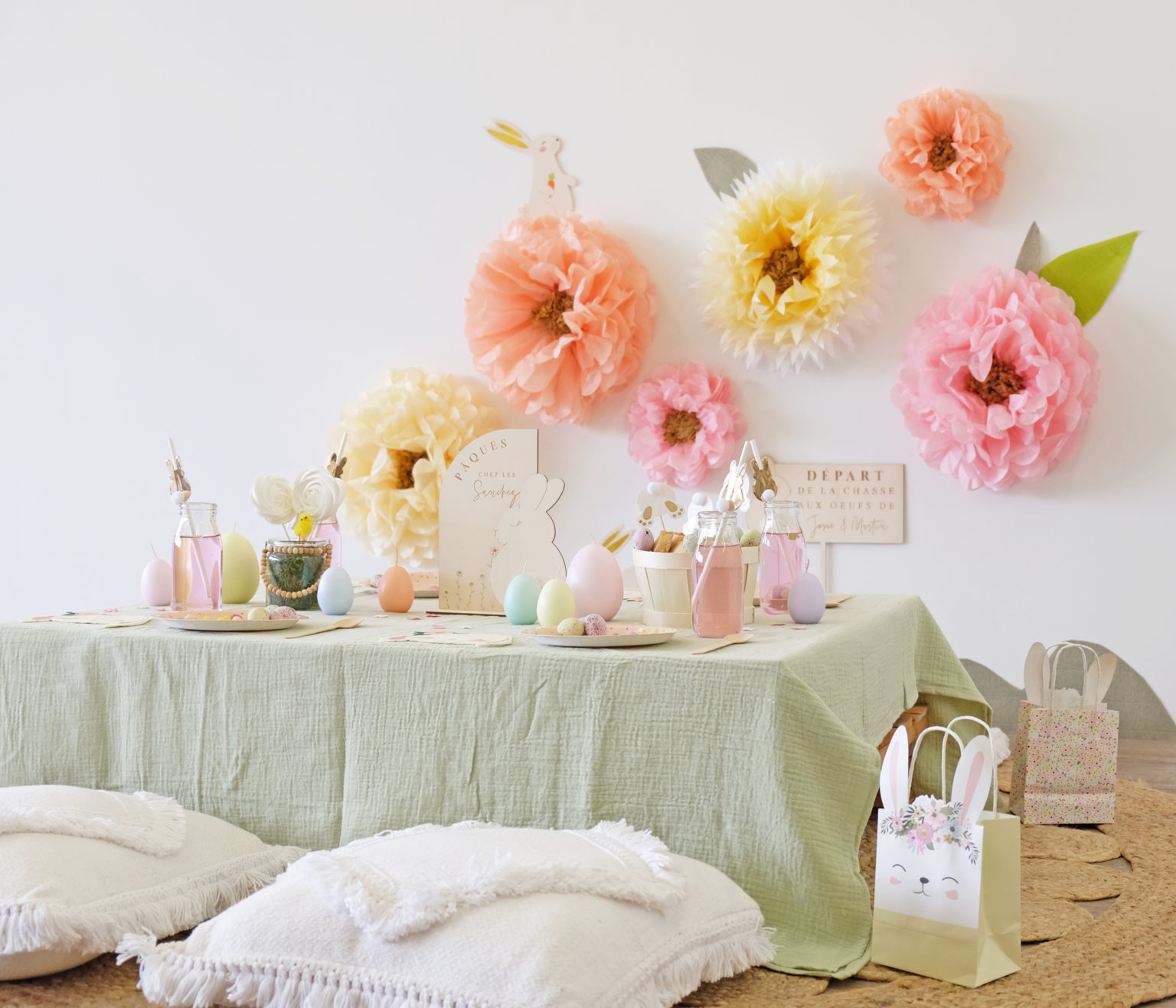 Une jolie décoration pastel pour Pâques