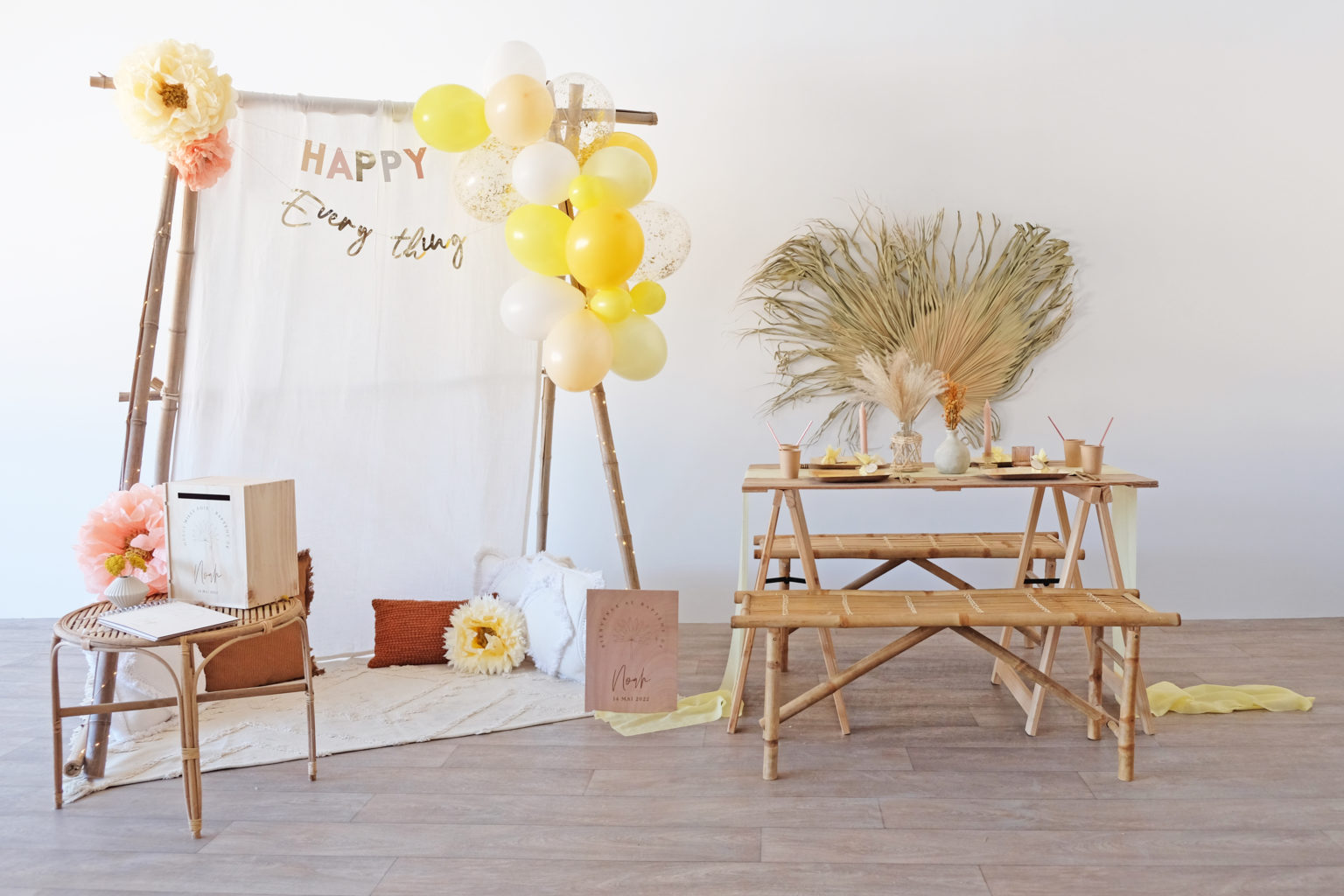 Un thème couleur pour le baptême de votre enfant